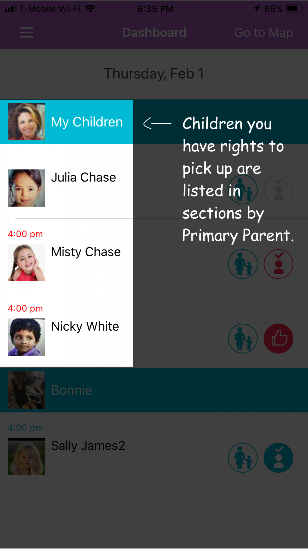 FetchKids Help - Dashboard - FetchKids School Pickup App
